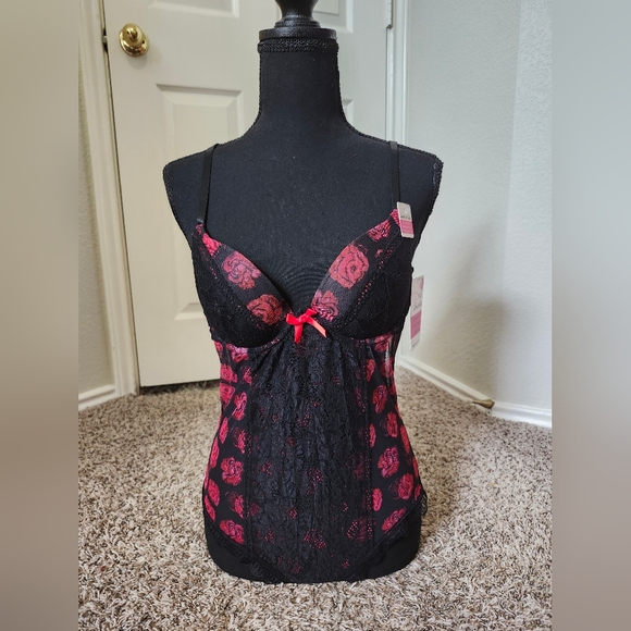 curve necessities | Intimates & Sleepwear | Curve Necessities Black Red ...